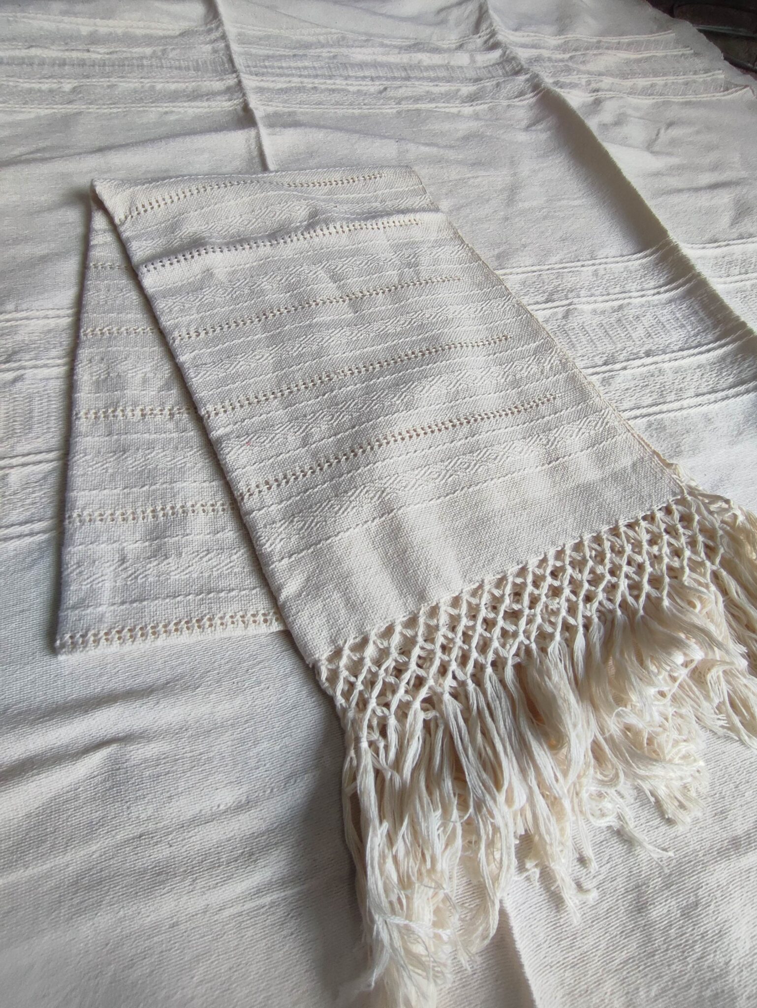 Rebozo Pepenado Un Color. Rebozo Artesanal de Oaxaca, México. Paquete ...