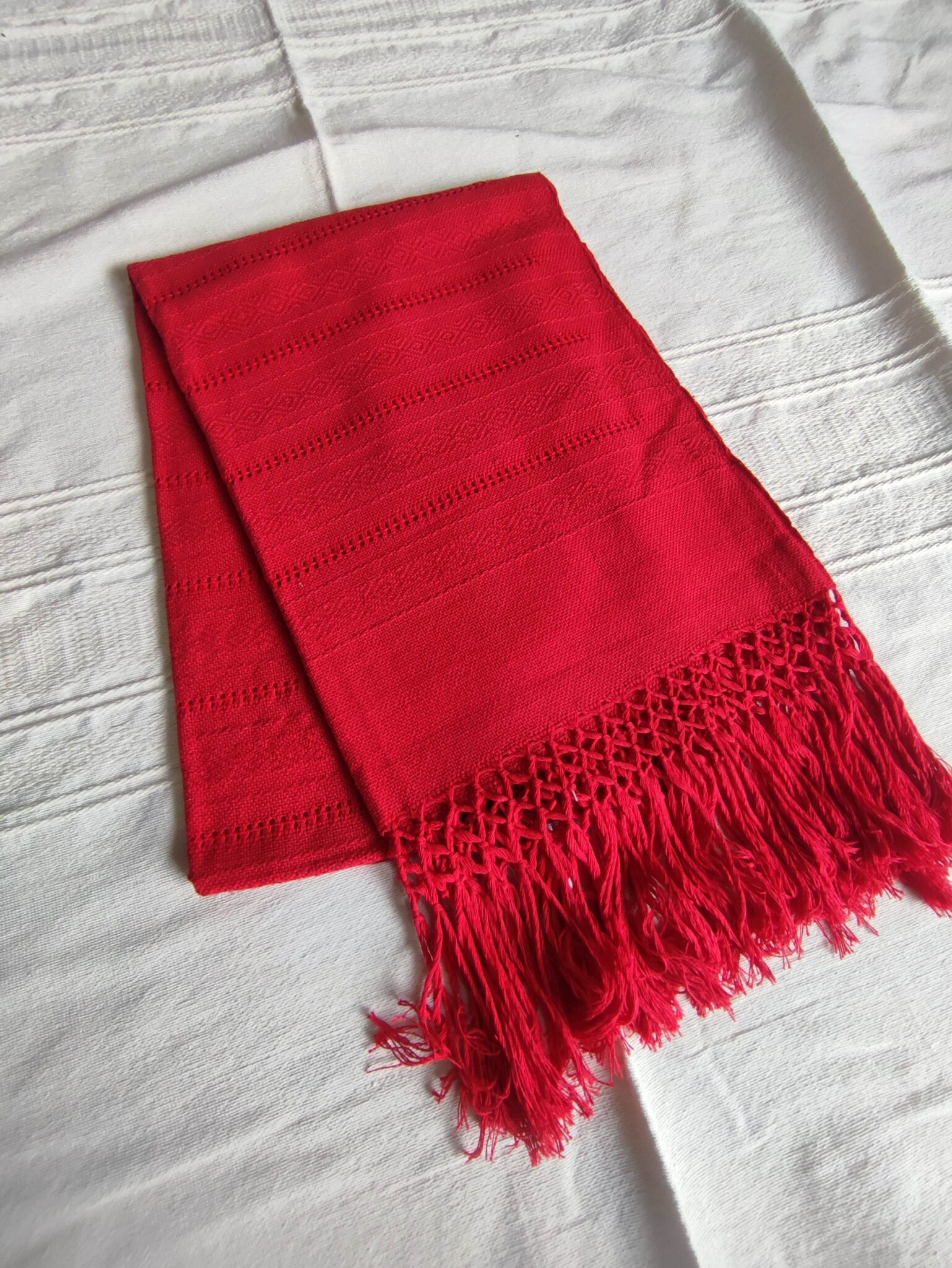 Rebozo Pepenado Un Color. Rebozo Artesanal de Oaxaca, México. Paquete ...